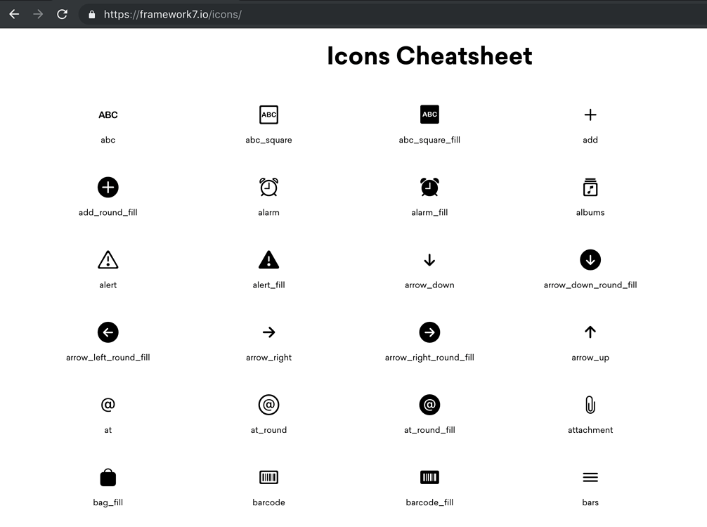 F7 Icons Using React Questions Framework7 Forum